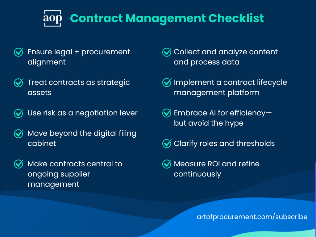 10 Contract Management Best Practices + Checklist for Procurement