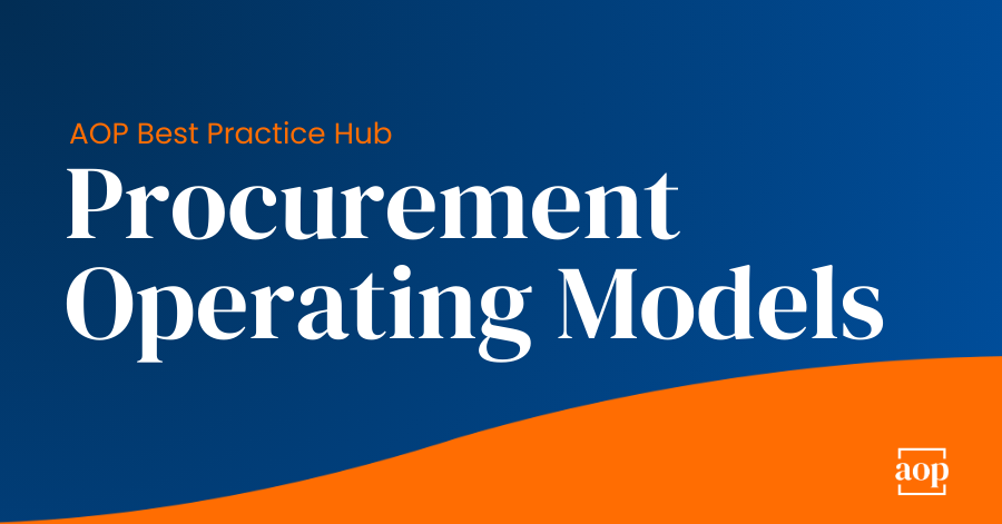 Procurement Operating Models | AOP Best Practice Hub