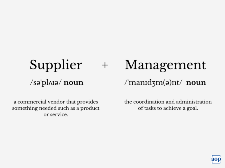 Supplier Management Explained - Definitions, Elements, and Examples